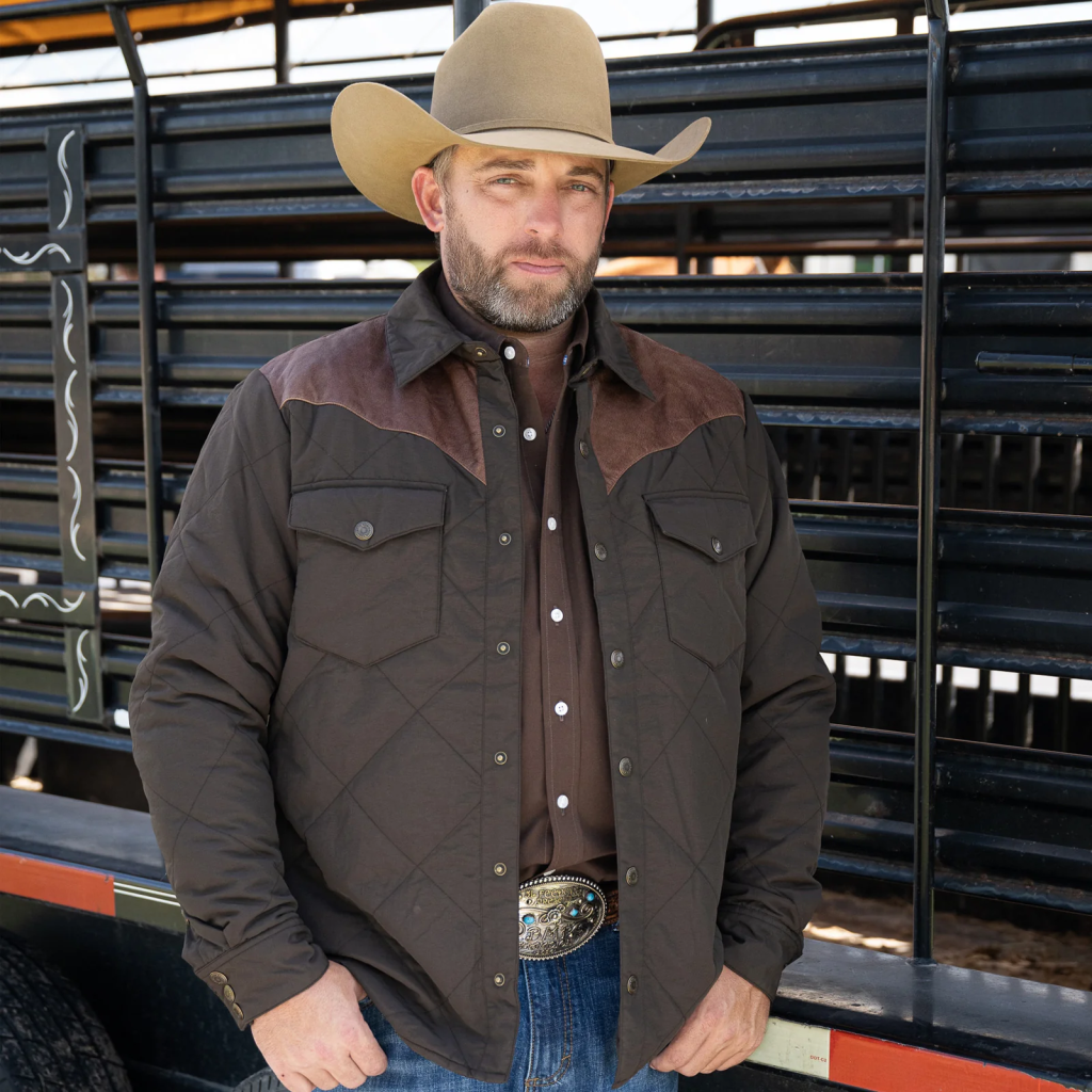 Resistol Men's Work Shirt Jacket - Carob R4F207-R004 - El Nuevo Rancho ...